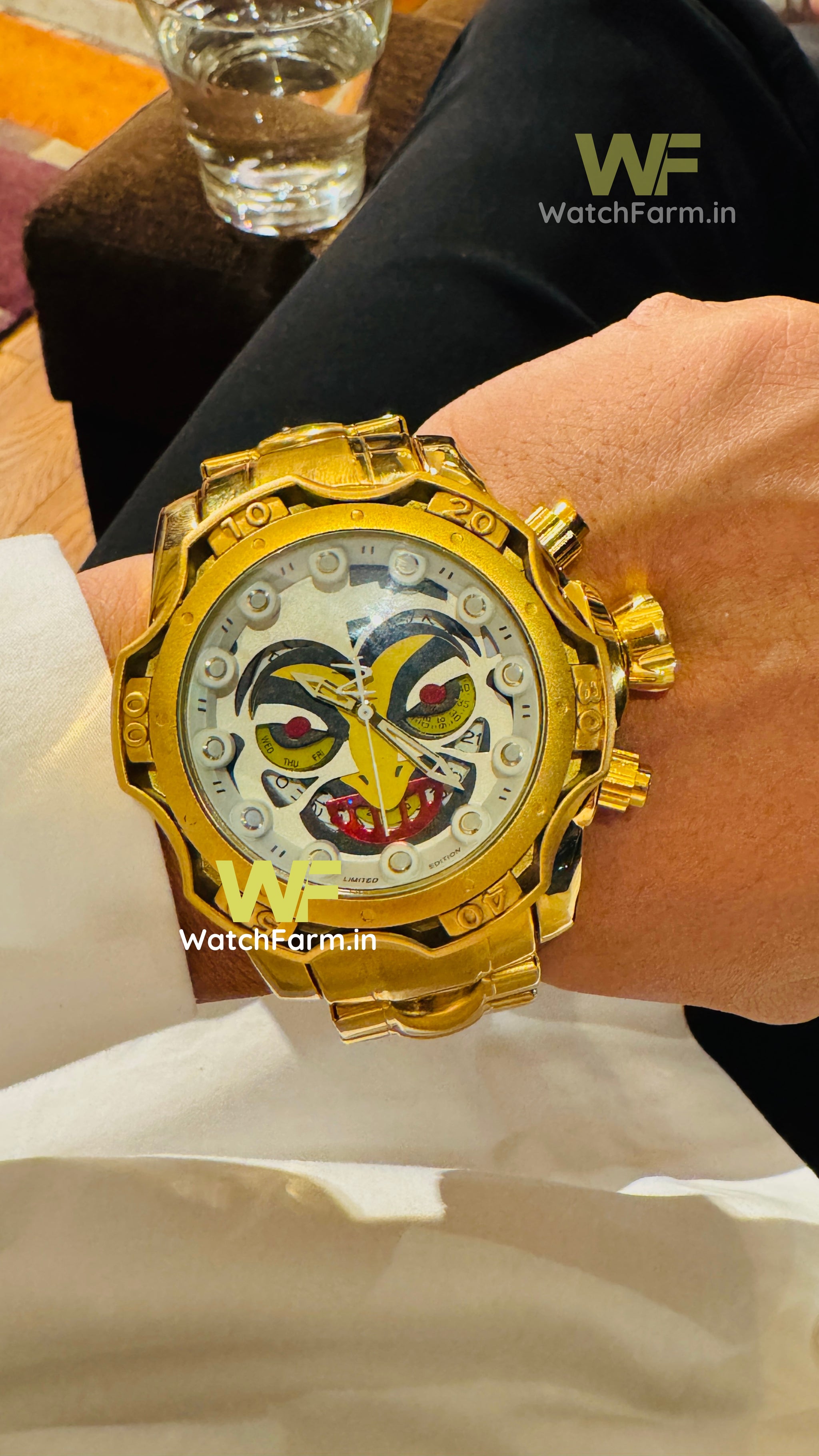 Watch Farm Reserve Venom Gold Plated 52mm Swiss Mvt Watch